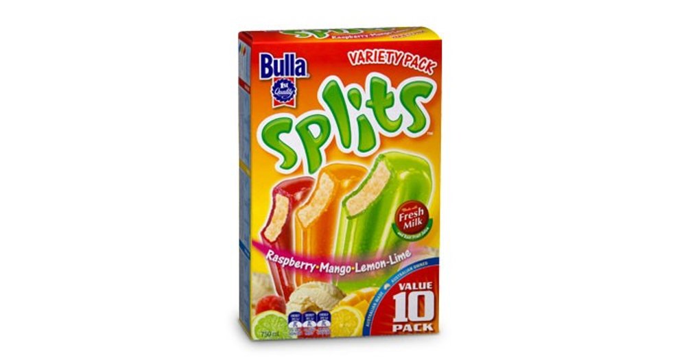 Bulla Ice Cream Splits Variety Reviews - ProductReview.com.au